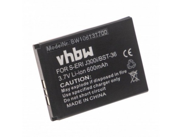 Baterija za Sony Ericsson J300i / K310i / T280i / W200i / Z310i, 600 mAh